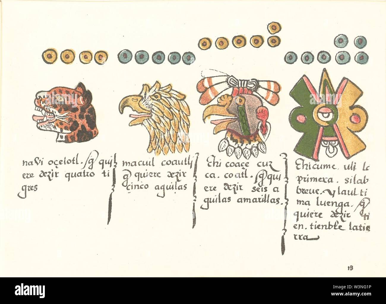 Codex Magliabechiano folio 13r Stock Photo - Alamy