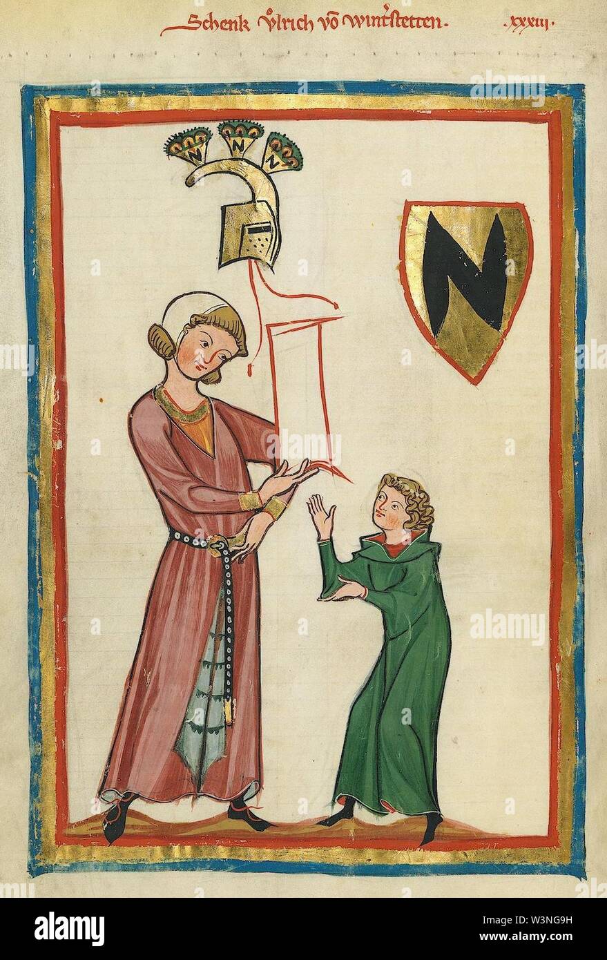 Codex Manesse Ulrich von Winterstetten Stock Photo - Alamy