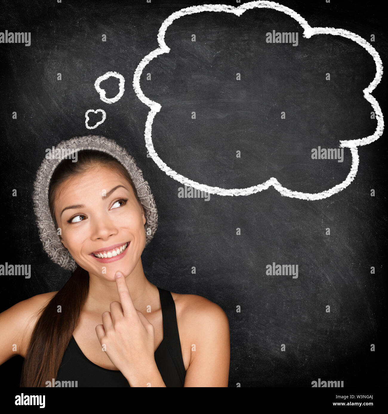 Student With Thinking Bubble