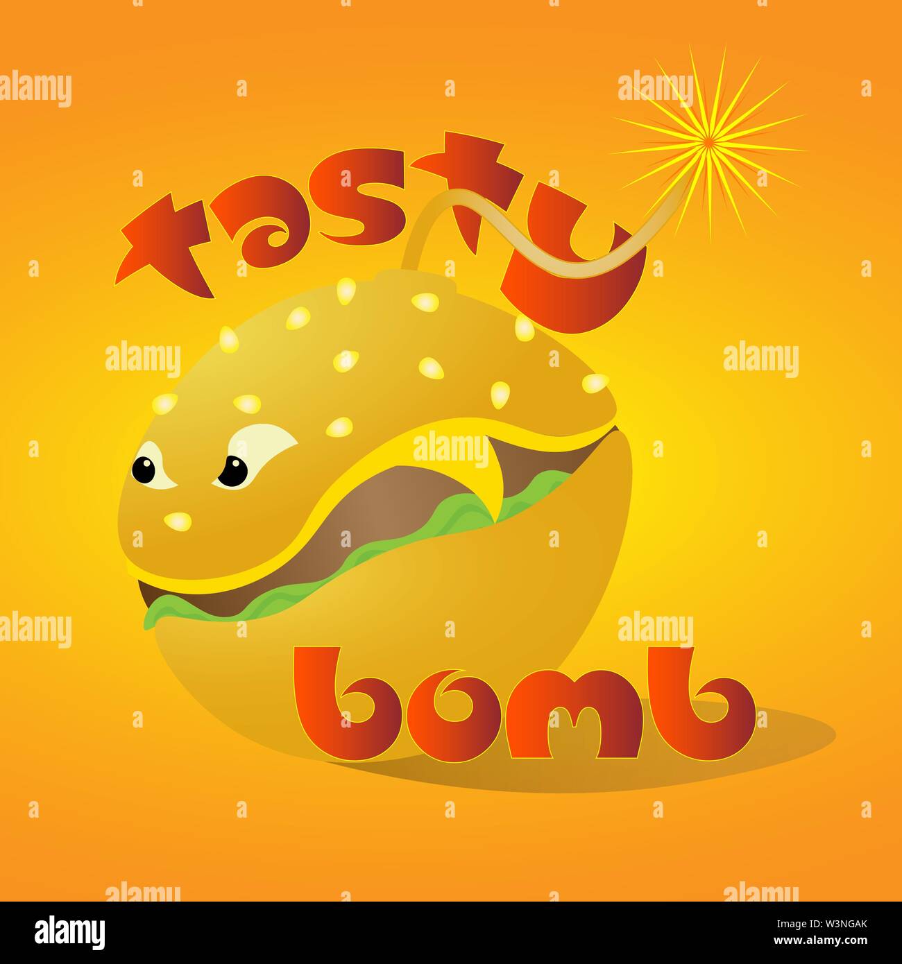 Food bomb Stock Vector Images - Alamy