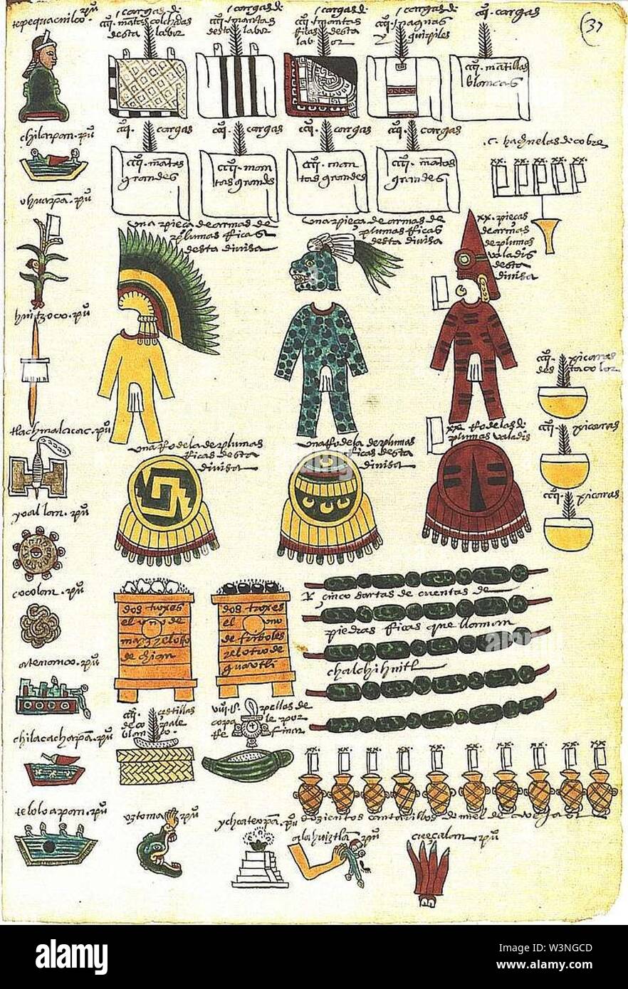 Codex mendoza hi-res stock photography and images - Alamy