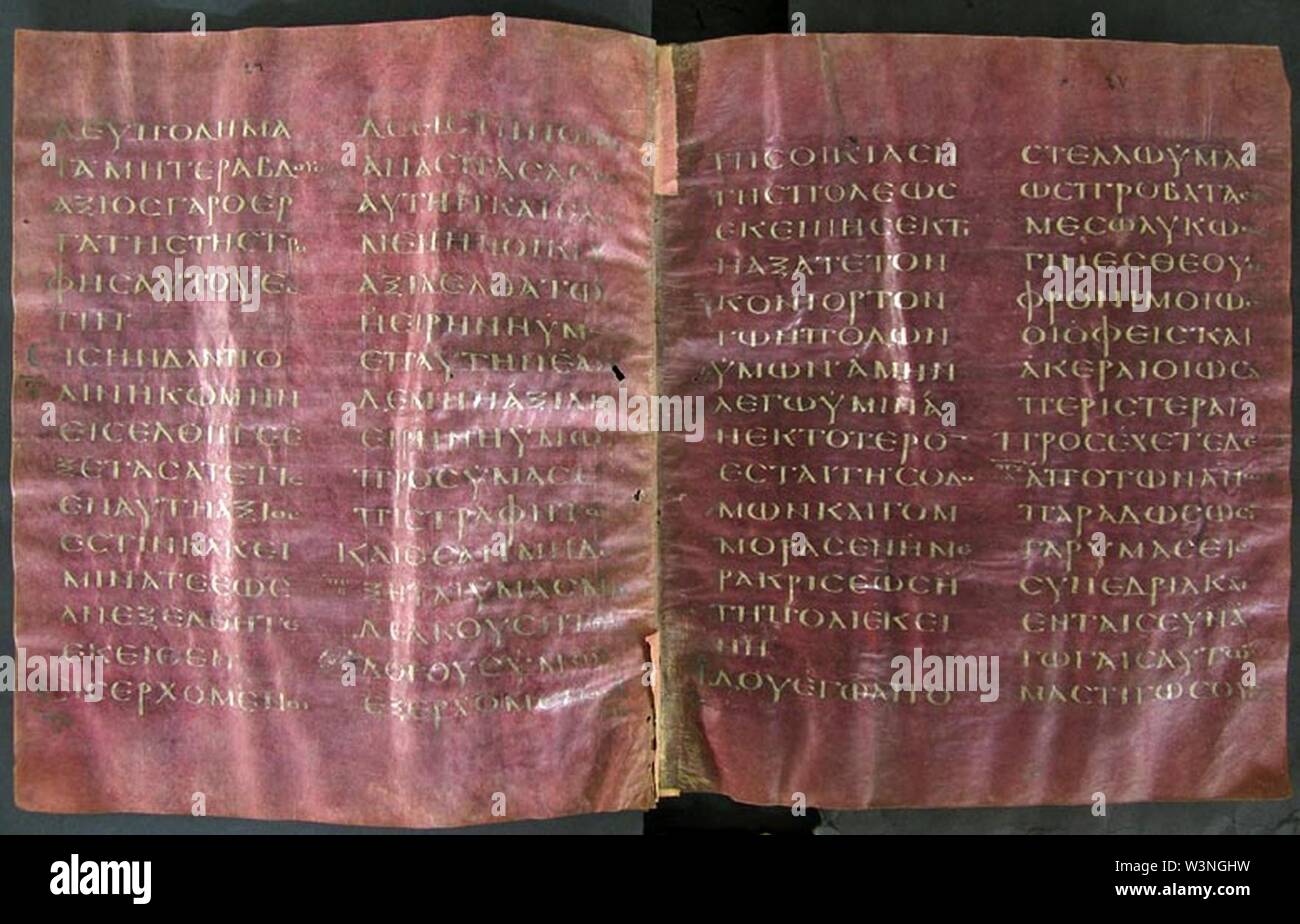 Codex purpureus hi-res stock photography and images - Alamy