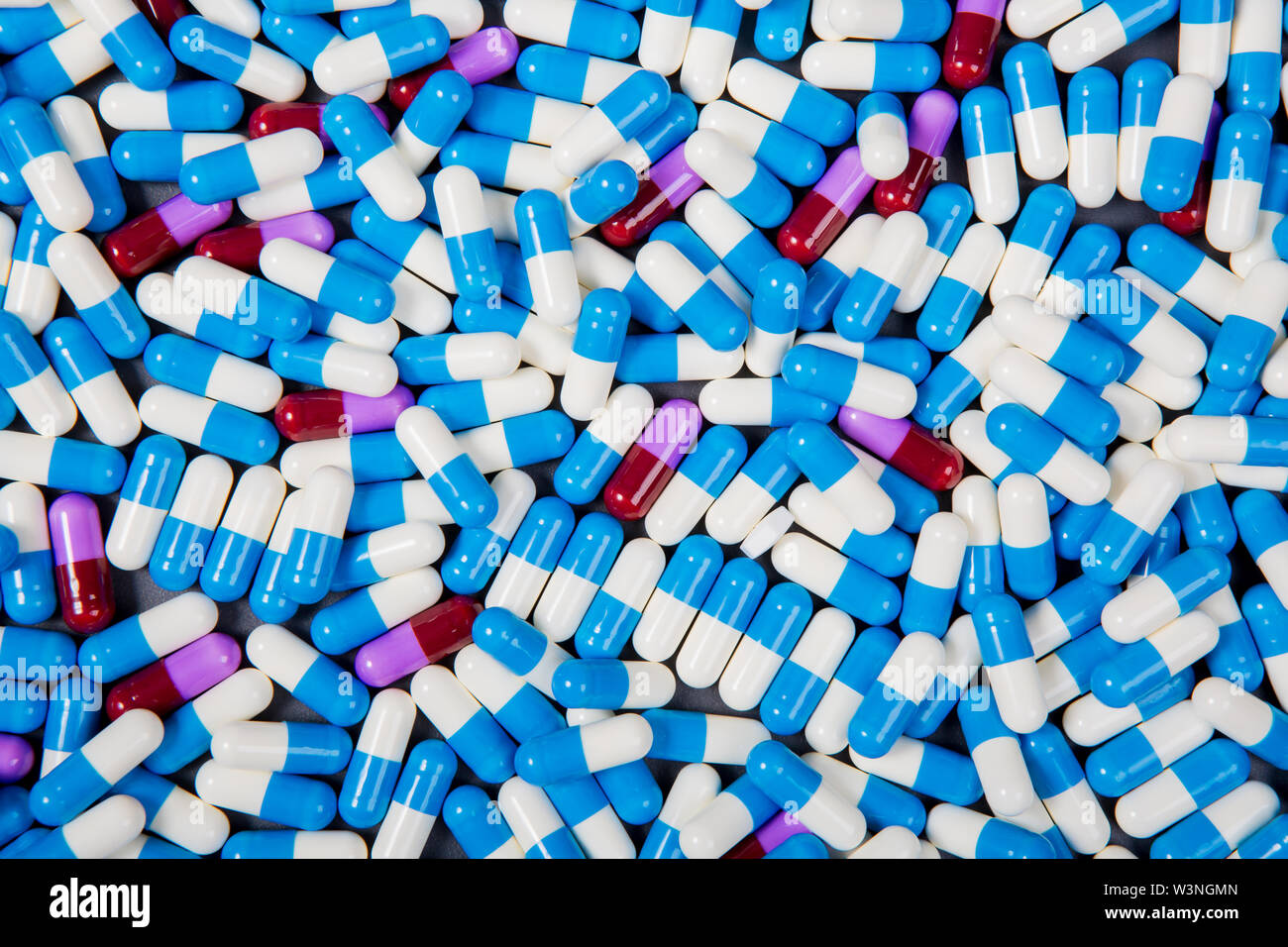 colorful drugs and supplement pills. Background or texture Stock Photo ...