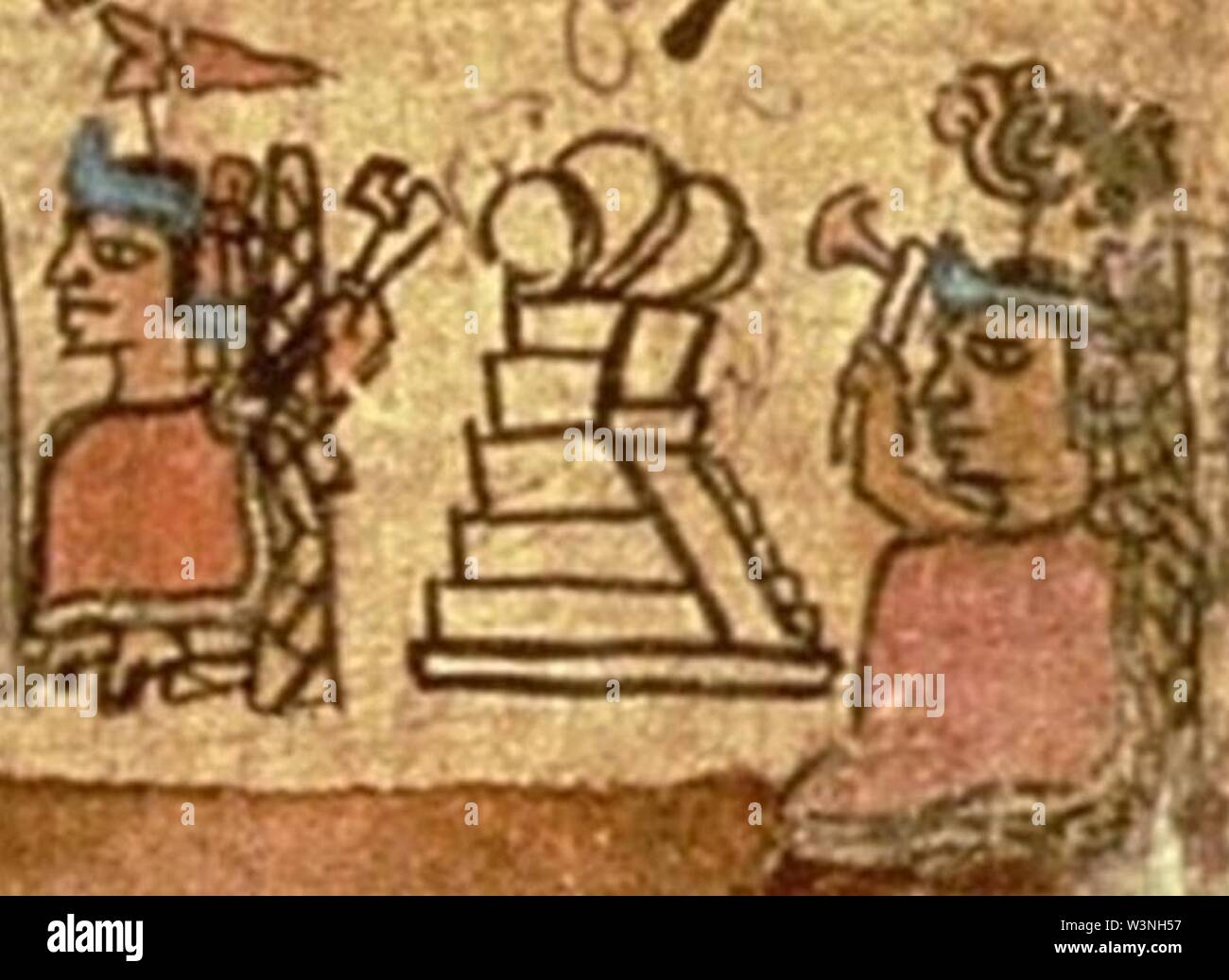 Codex Veinte Mazorcas Tlatoani Tepoztli bronce axe detail Stock Photo ...