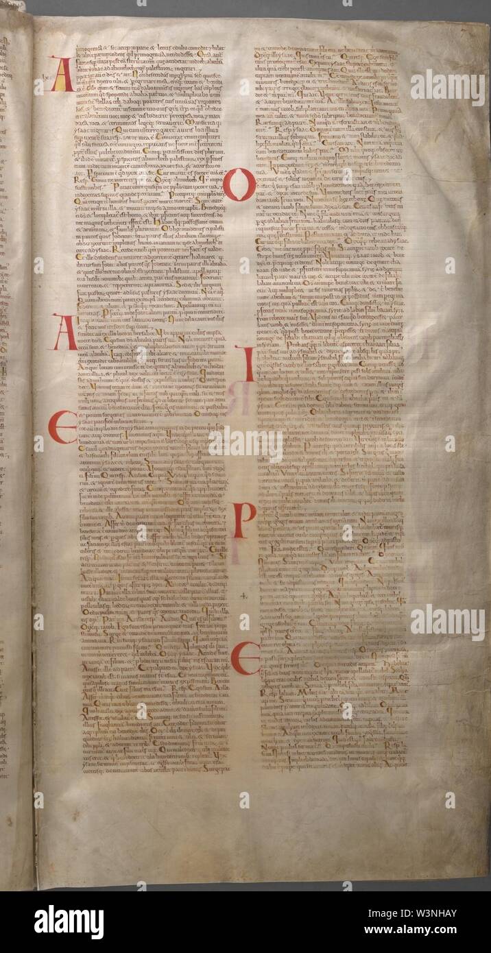 CodexGigas 007 Genesis Stock Photo - Alamy