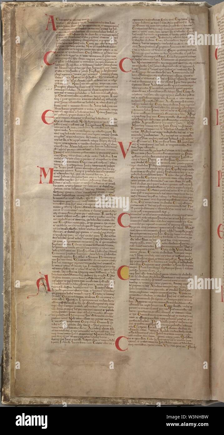 CodexGigas 004 Genesis Stock Photo - Alamy