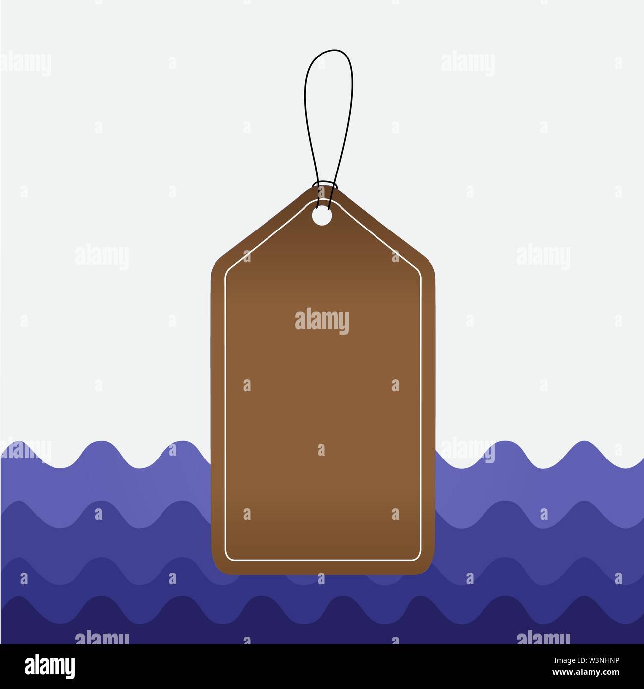 Empty tag blank space colorful background label rectangle attached ...