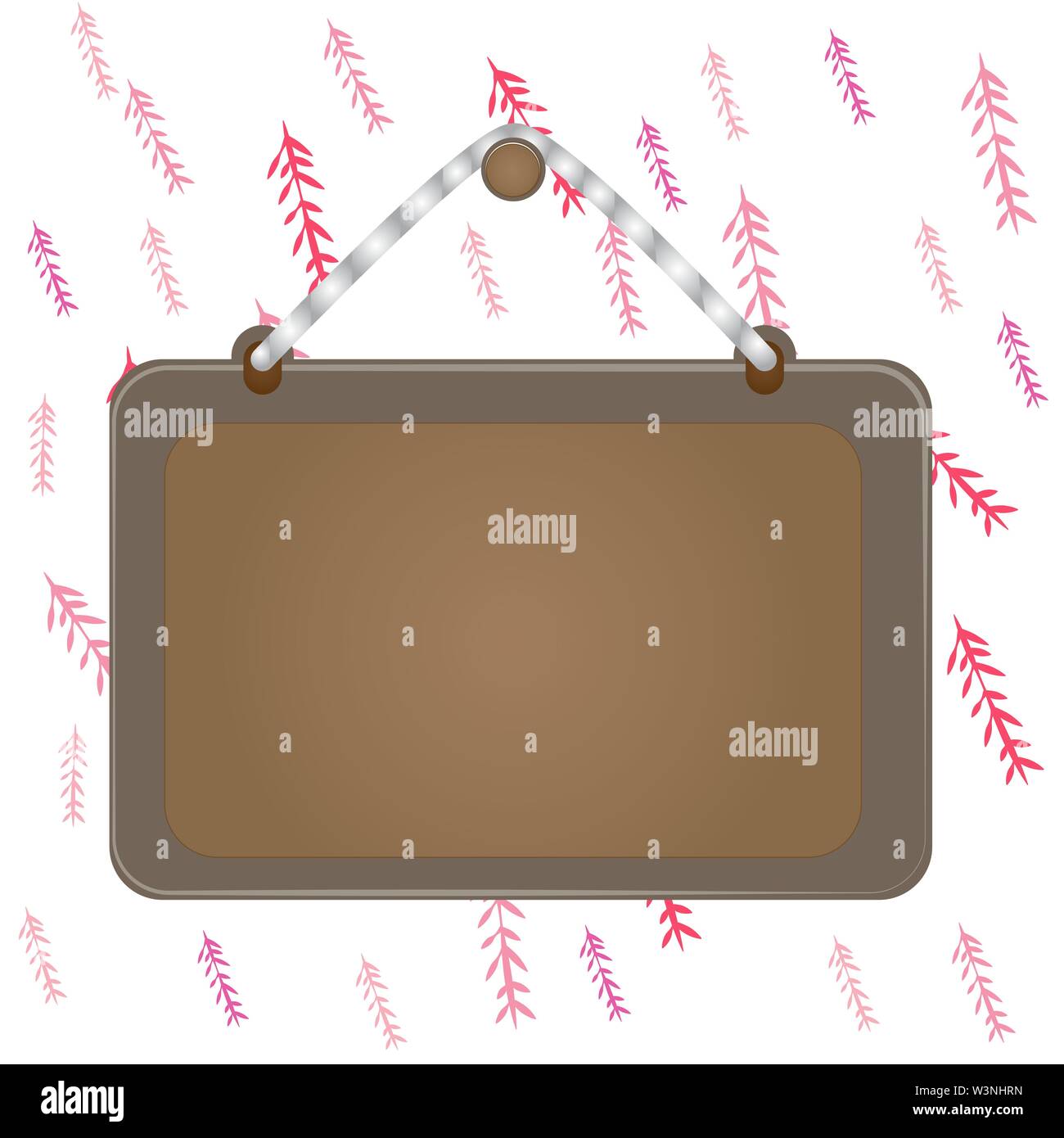 Board fixed nail frame string striped colored background rectangle ...