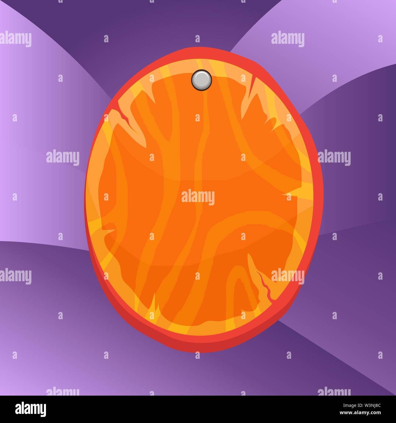 Oval plank rounded pinned wooden board circle shaped wood nailed ...