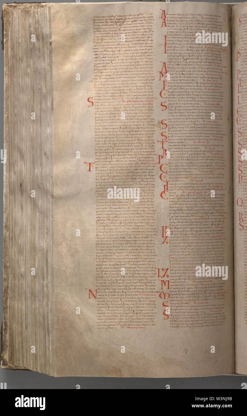 CodexGigas 410 Isidorus Stock Photo - Alamy