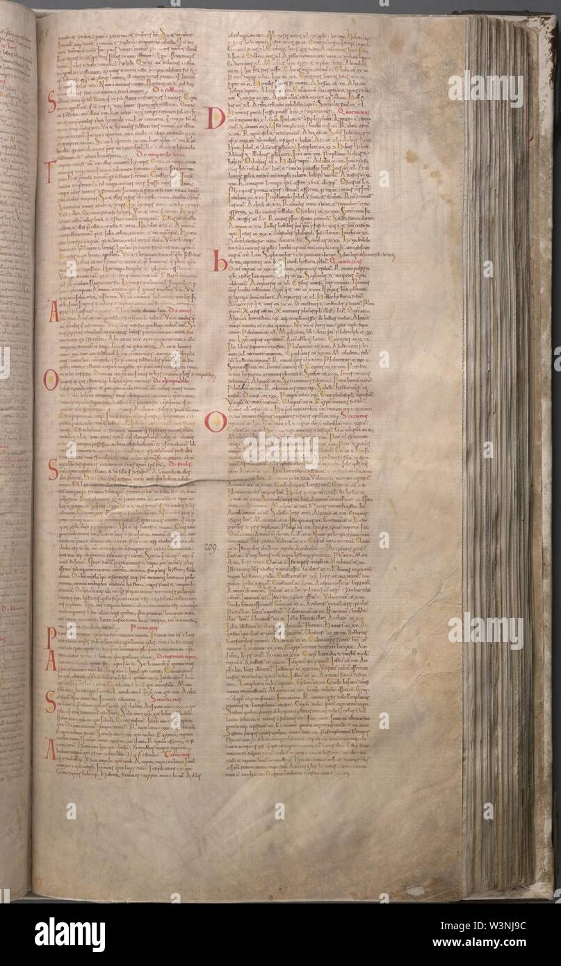CodexGigas 415 Isidorus Stock Photo - Alamy