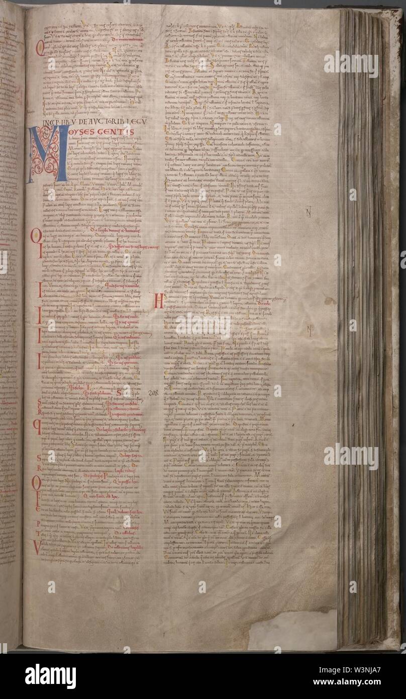 CodexGigas 413 Isidorus Stock Photo - Alamy