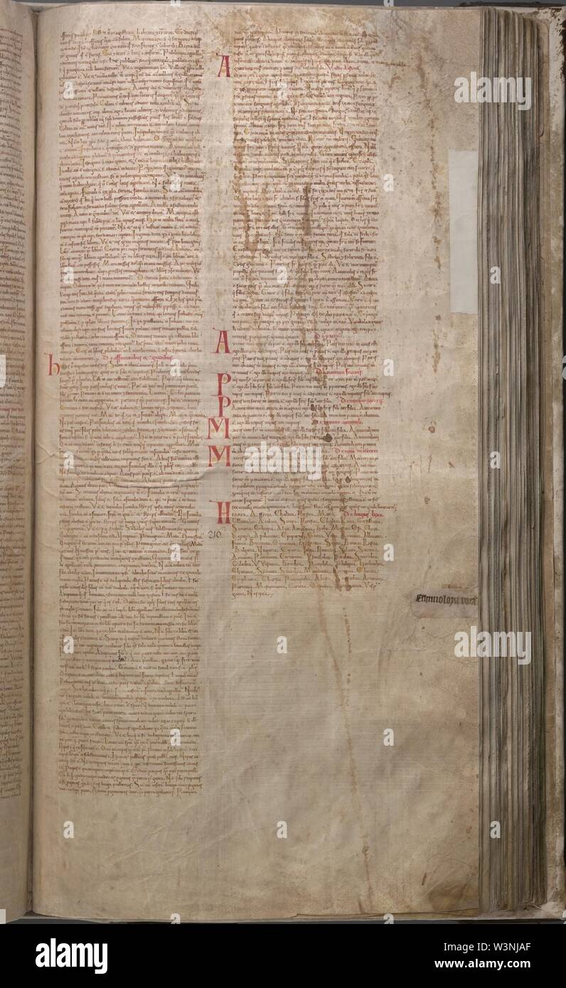CodexGigas 429 Isidorus Stock Photo - Alamy