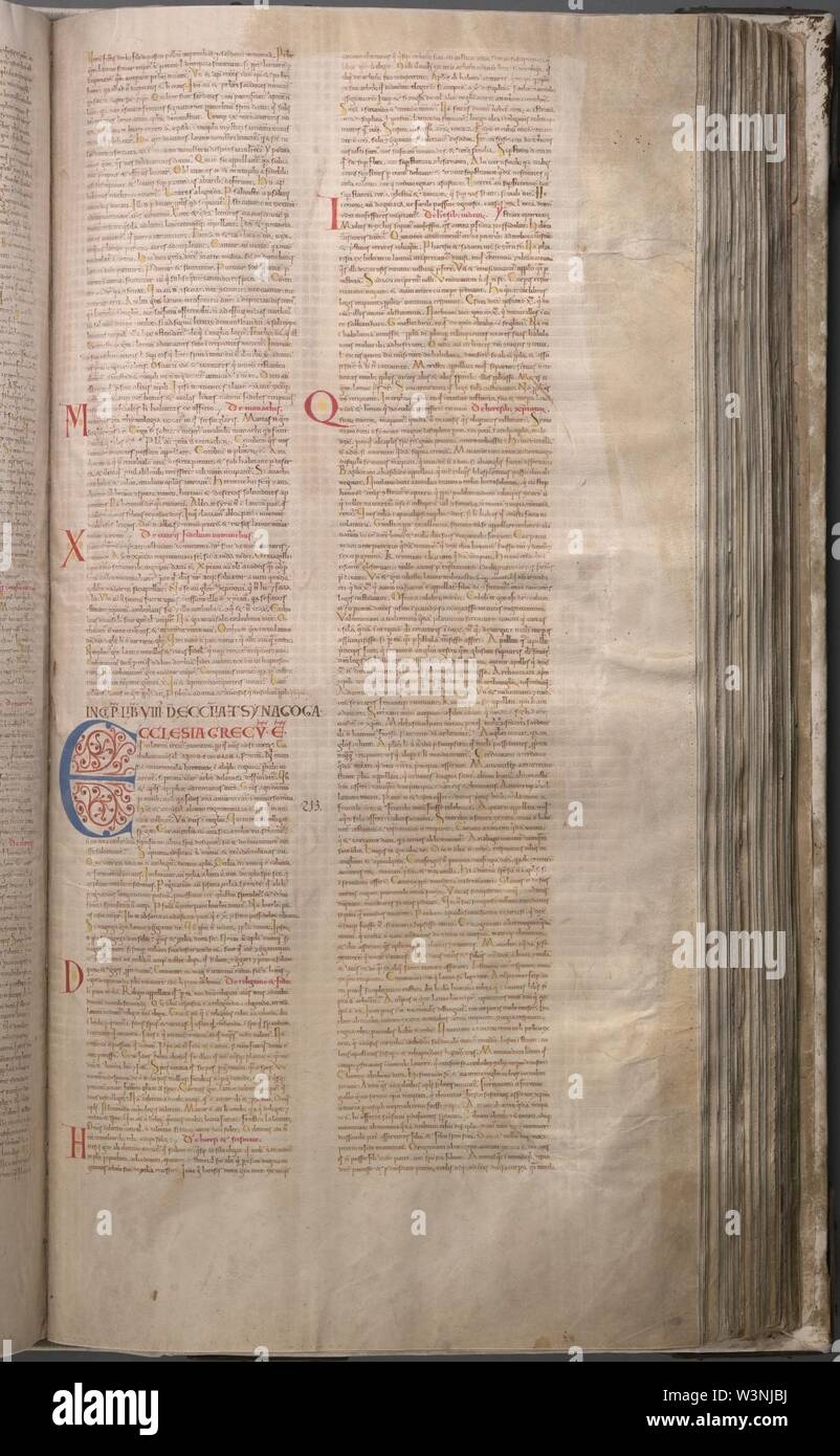 CodexGigas 423 Isidorus Stock Photo - Alamy
