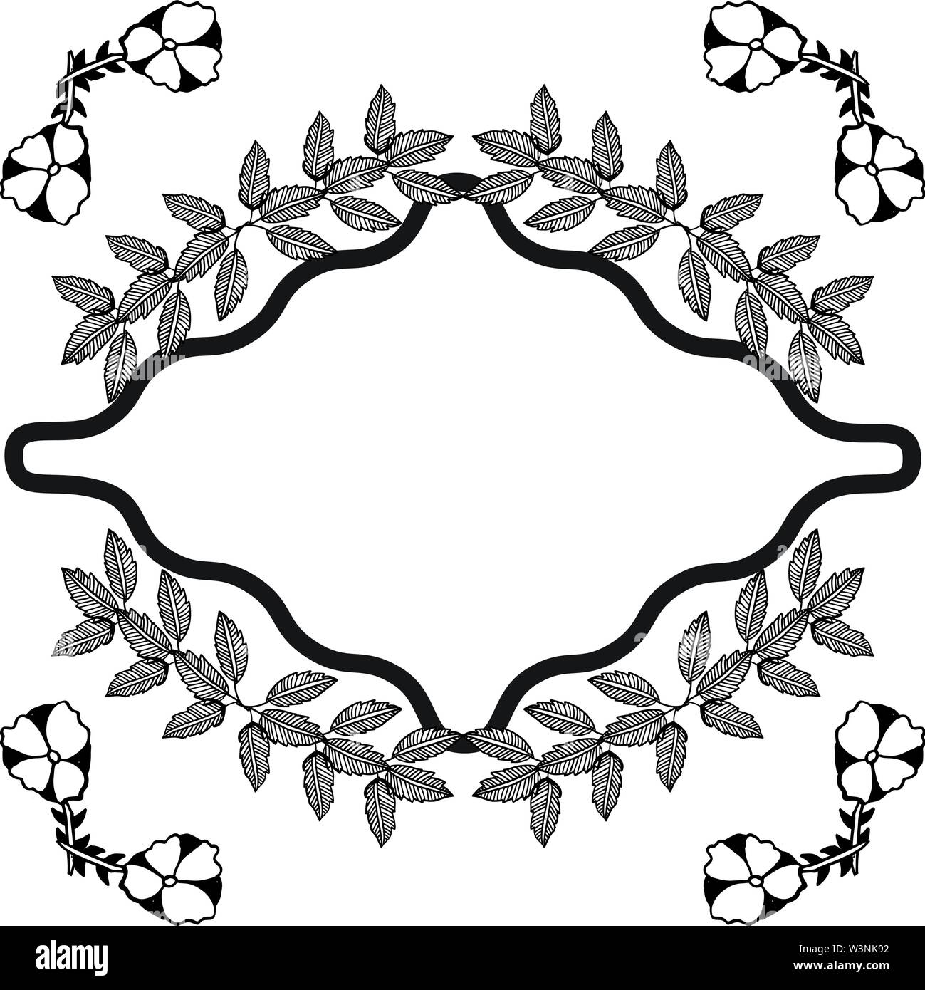Shape of cards, with decoration elegant flower frame. Vector ...