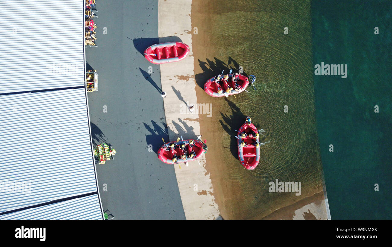 Life raft aerial hi-res stock photography and images - Alamy