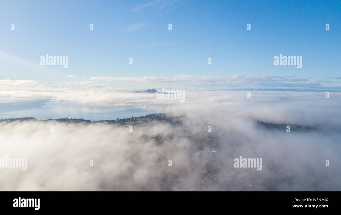 Aerial view rangitoto island hi-res stock photography and images - Alamy