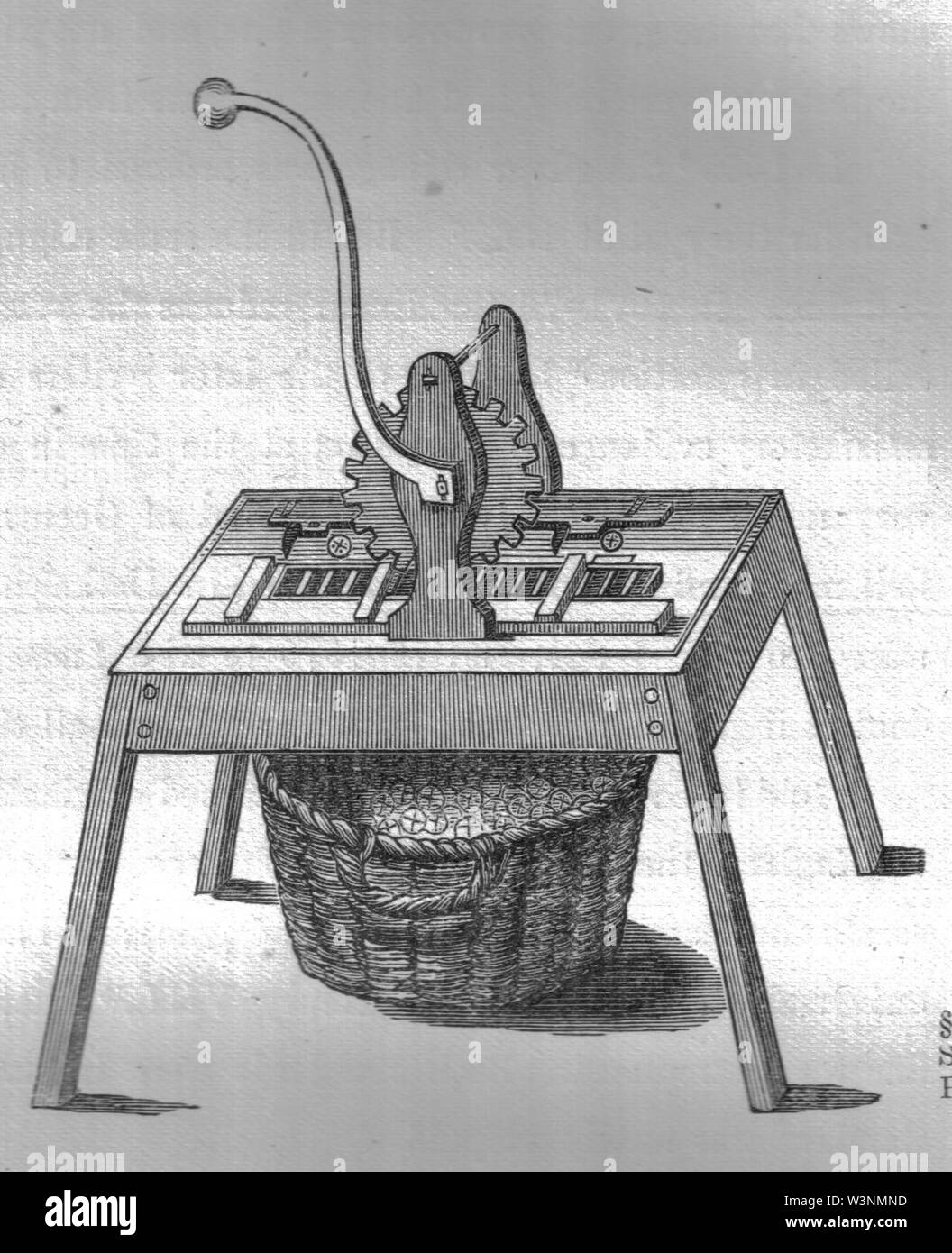 Coin edge enscription mill Stock Photo - Alamy