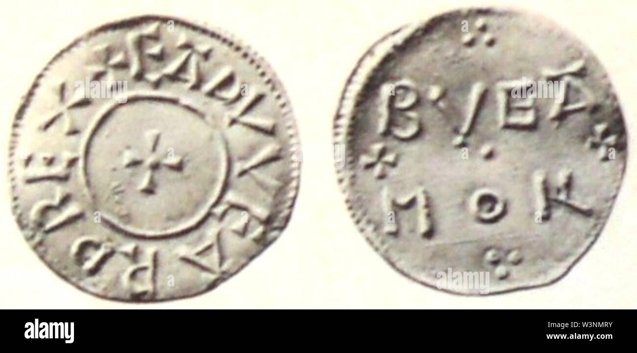 Coin of King Edward the Elder Stock Photo - Alamy