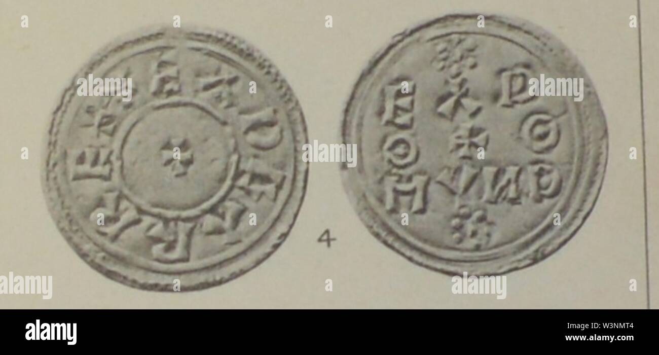 Coin of King Edgar the Peaceable Stock Photo - Alamy