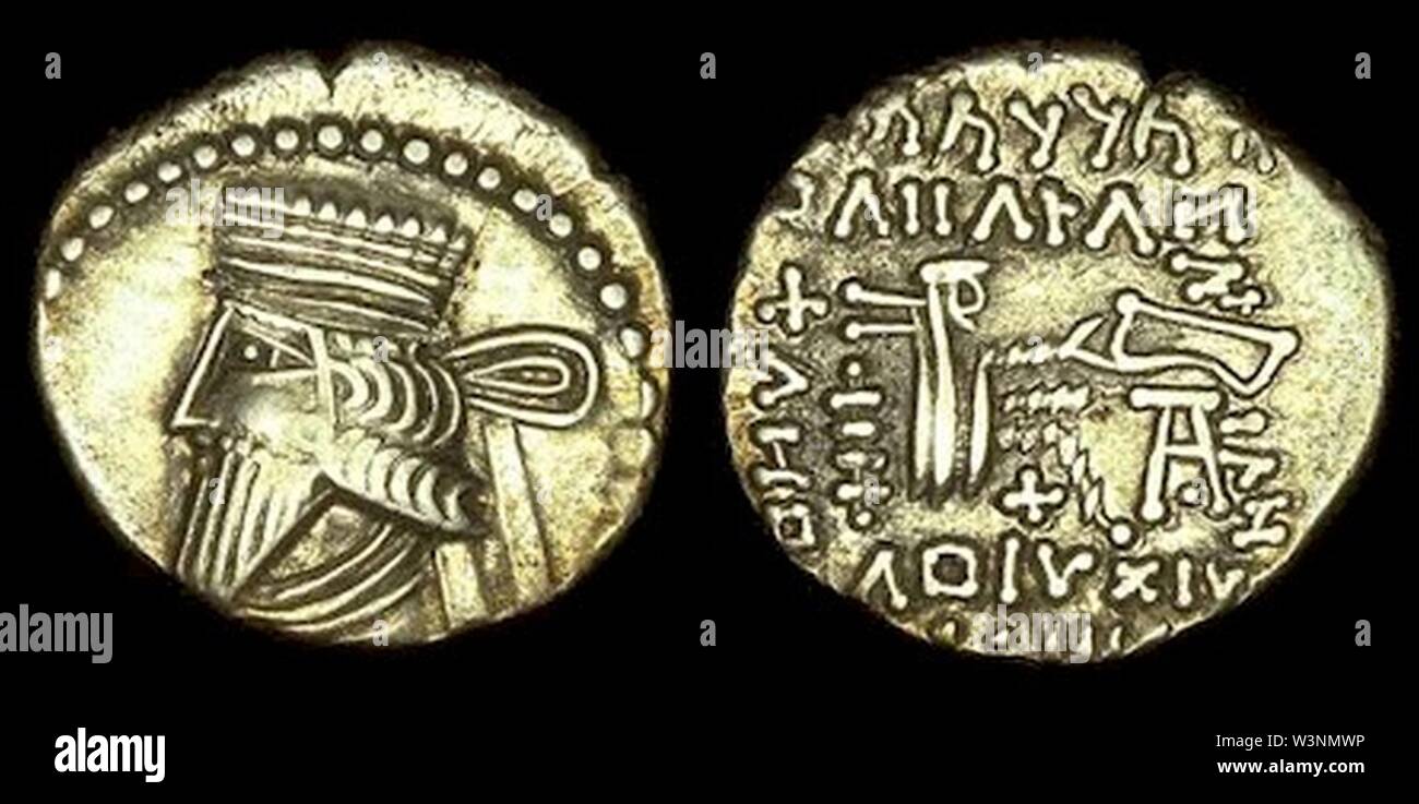 Coin of Mithridates IV of Parthia Stock Photo - Alamy