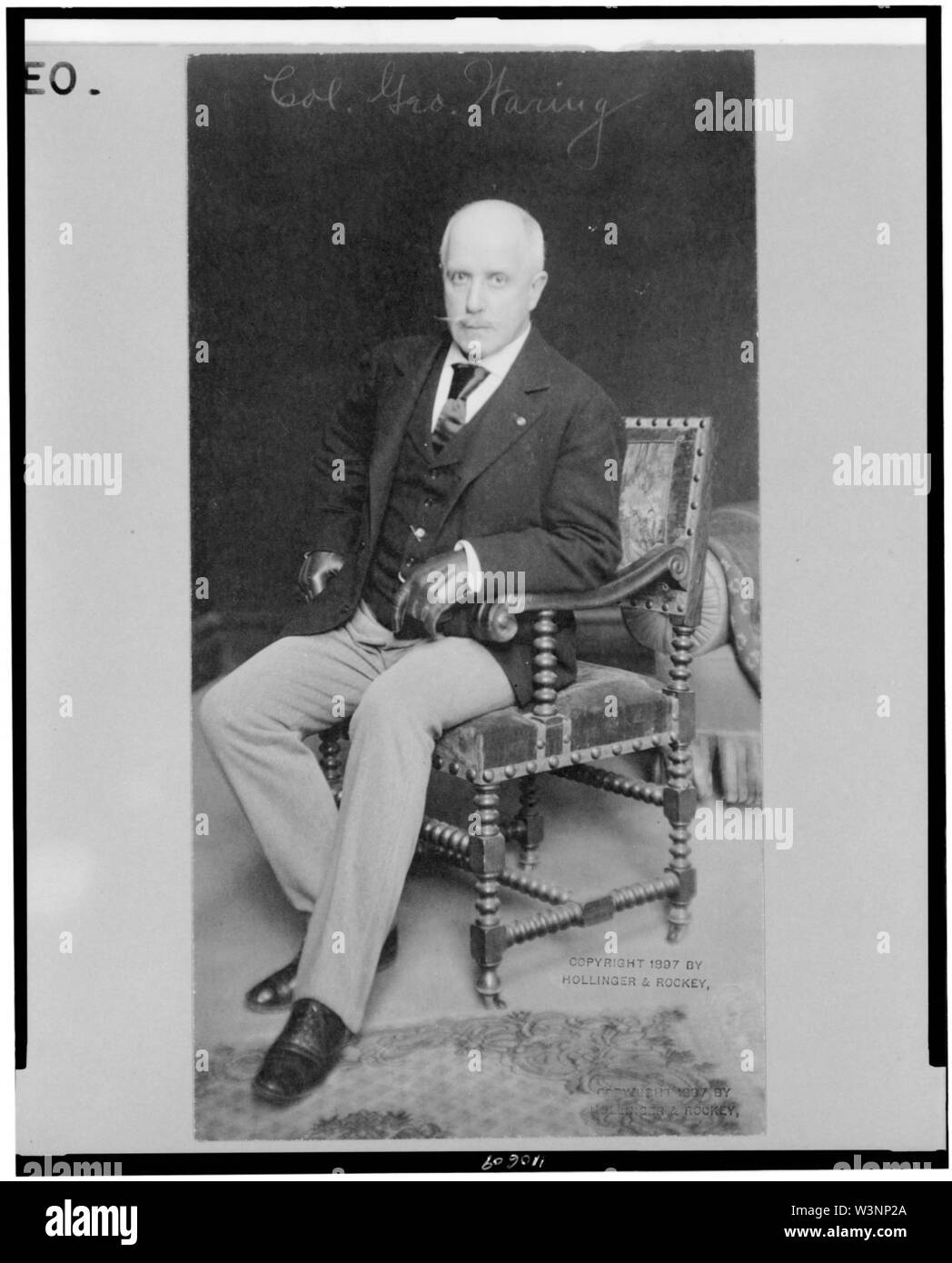 Col. George E. Waring, full-length portrait, seated, facing slightly ...