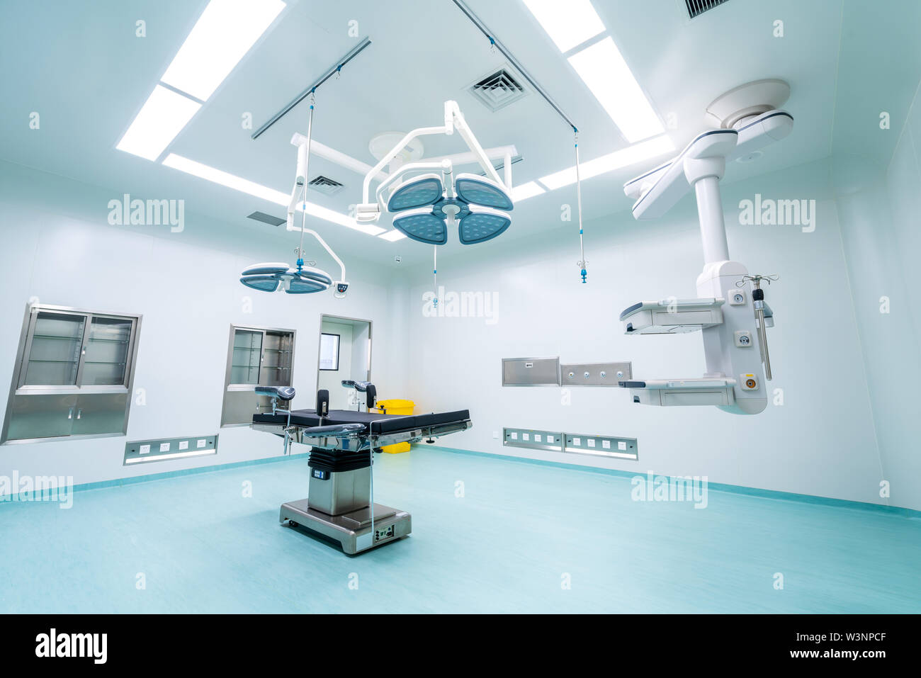 Modern equipment in operating room. Medical devices for neurosurgery ...
