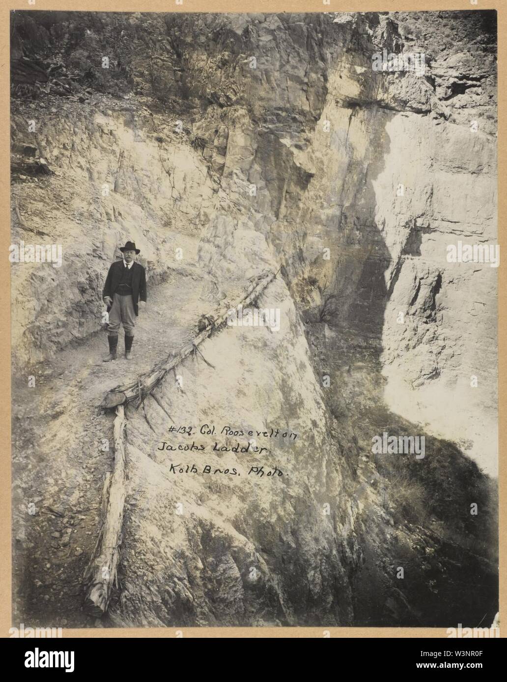 Col. Roosevelt on Jacobs Ladder - Kolb Bros. Photo Stock Photo - Alamy