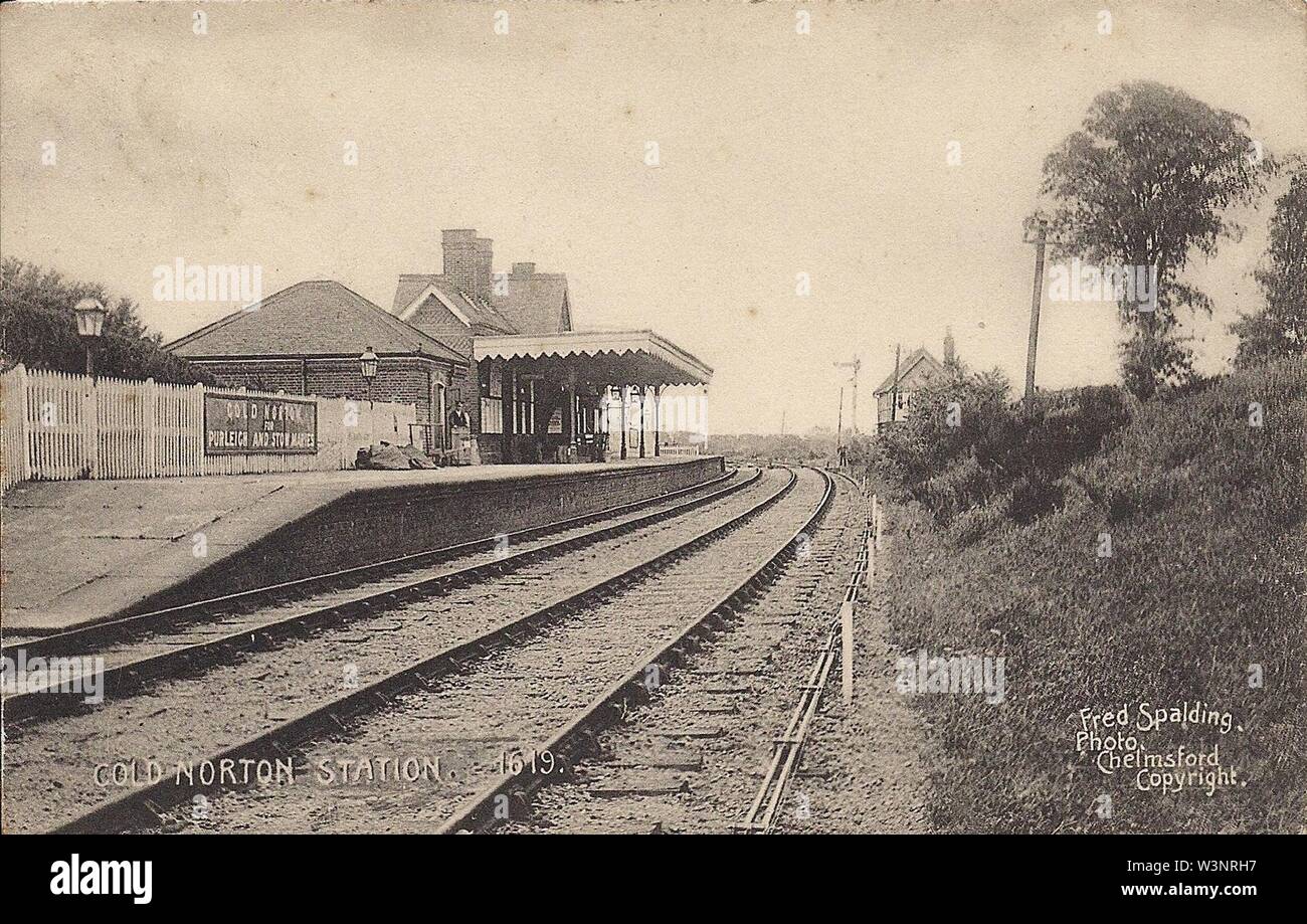 Cold Norton railway station Stock Photo - Alamy