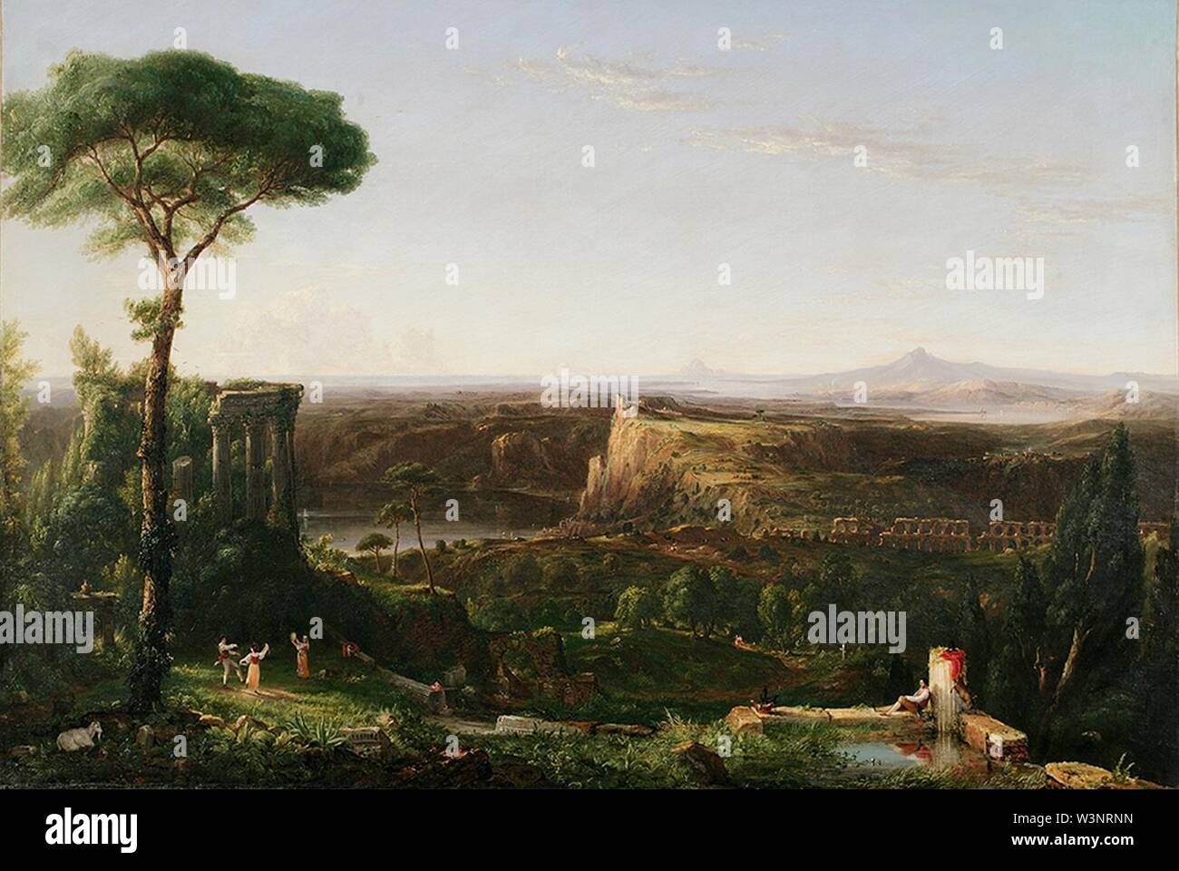 Cole Thomas Italian Scene Composition 1833 Stock Photo - Alamy