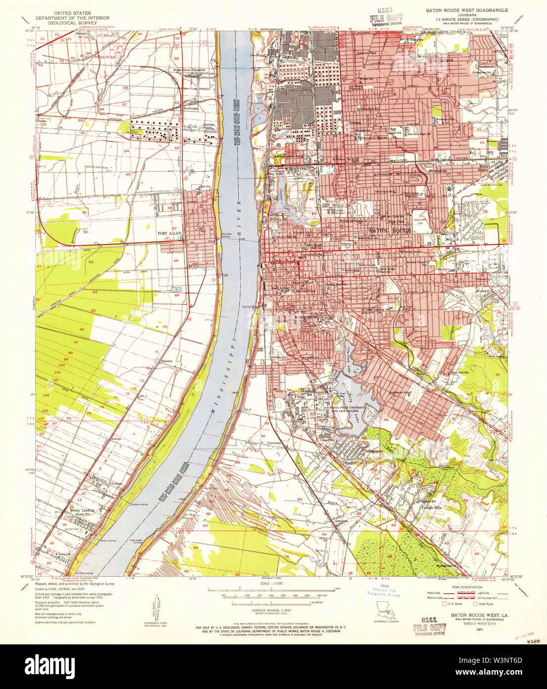 Map of west baton rouge hi-res stock photography and images - Alamy