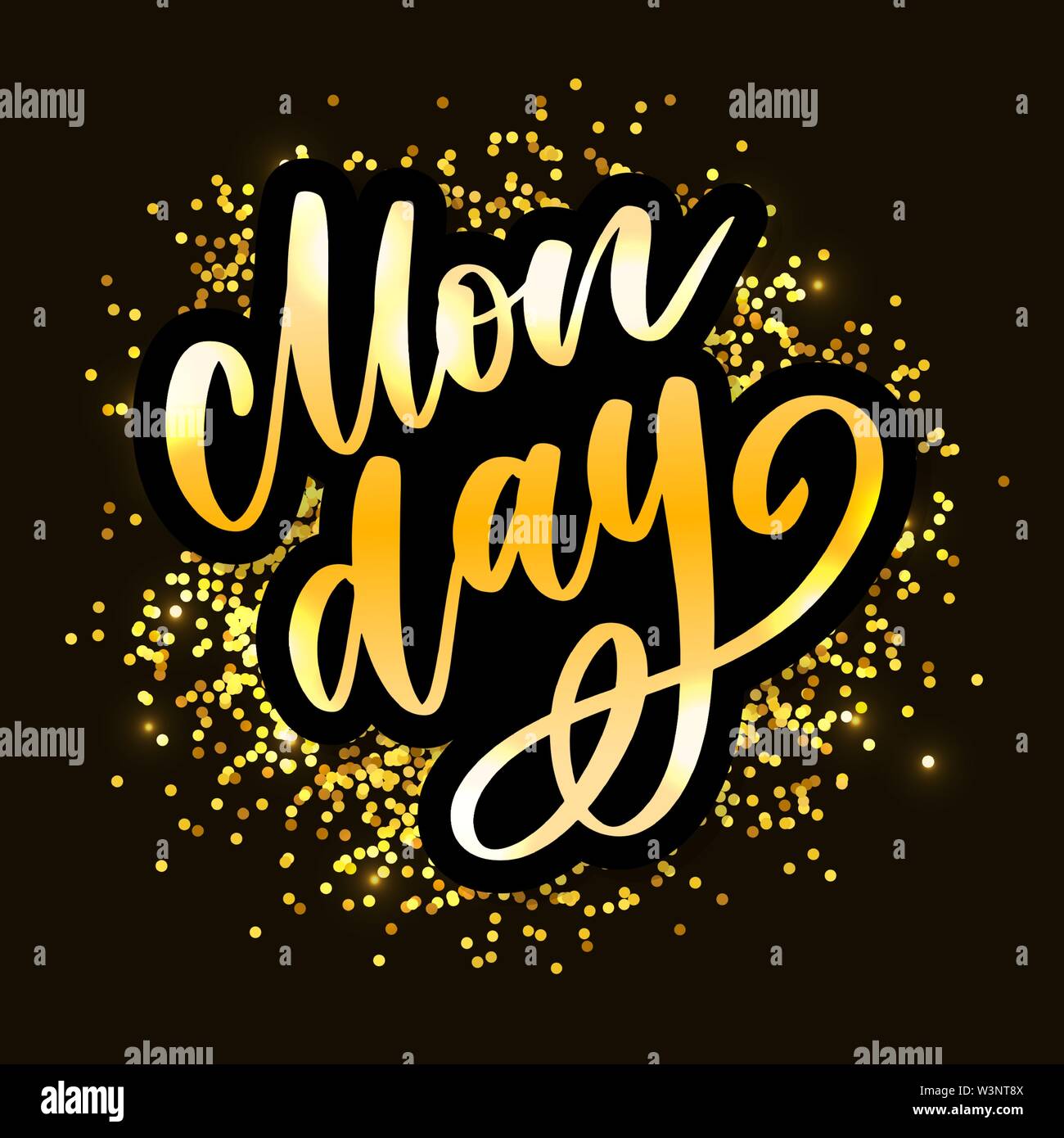 Hello Monday - inspirational lettering design for posters, flyers, t ...