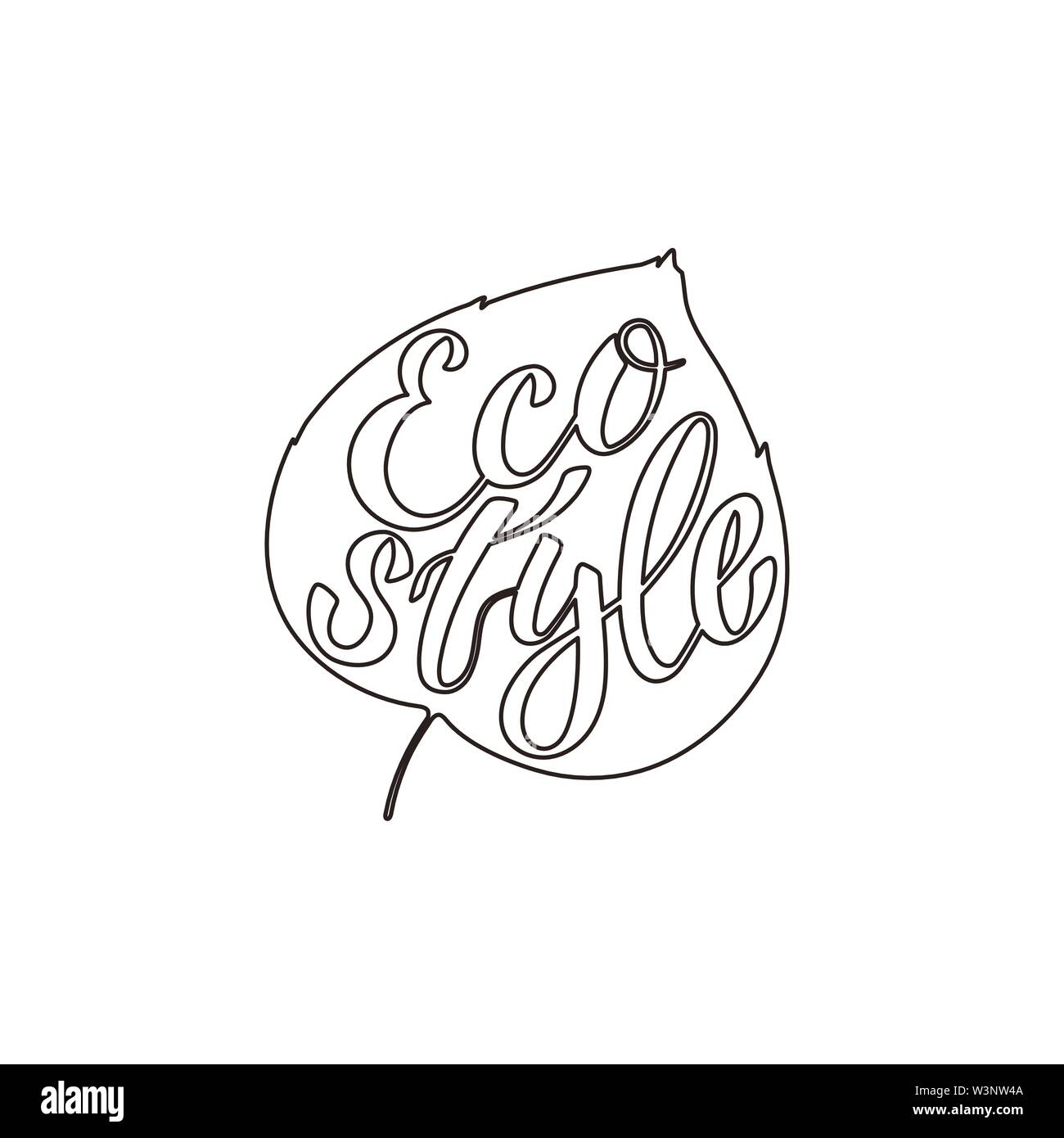 Vector illustration for environmental theme - Eco style Stock Vector ...