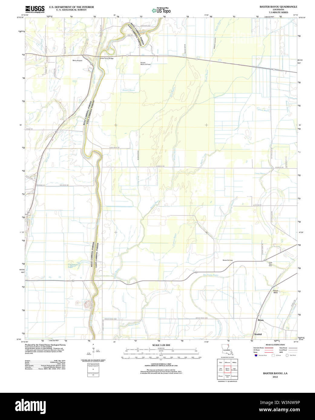 Map of baxter hi-res stock photography and images - Alamy