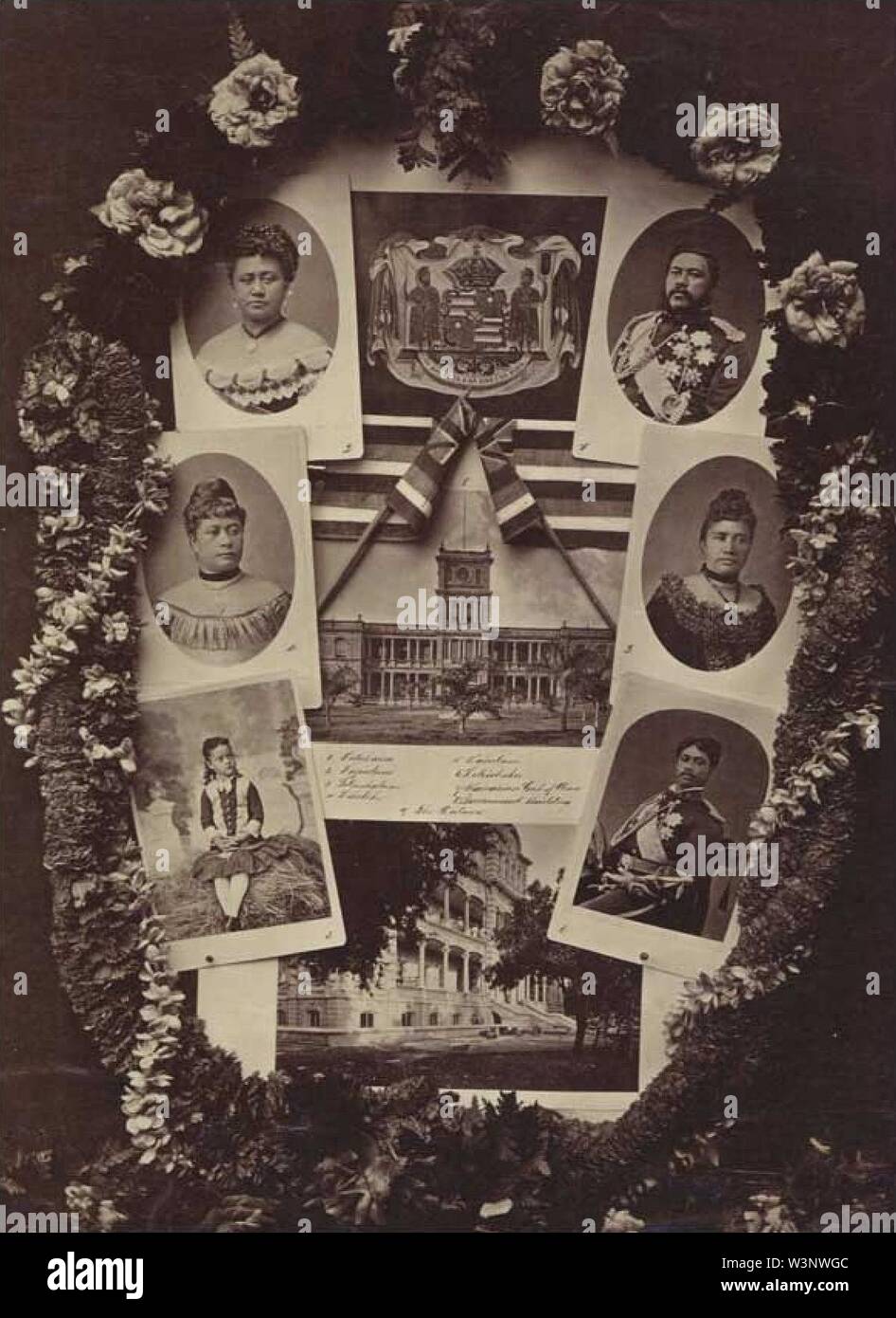 Collage of Kalakaua Dynasty Stock Photo - Alamy