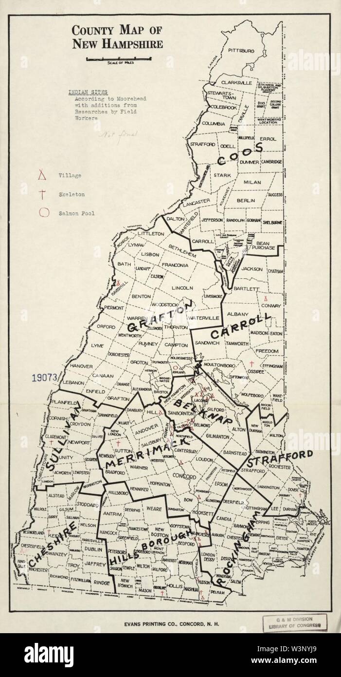 maps relating to publication of ‘New Hampshire, a guide to the Granite ...