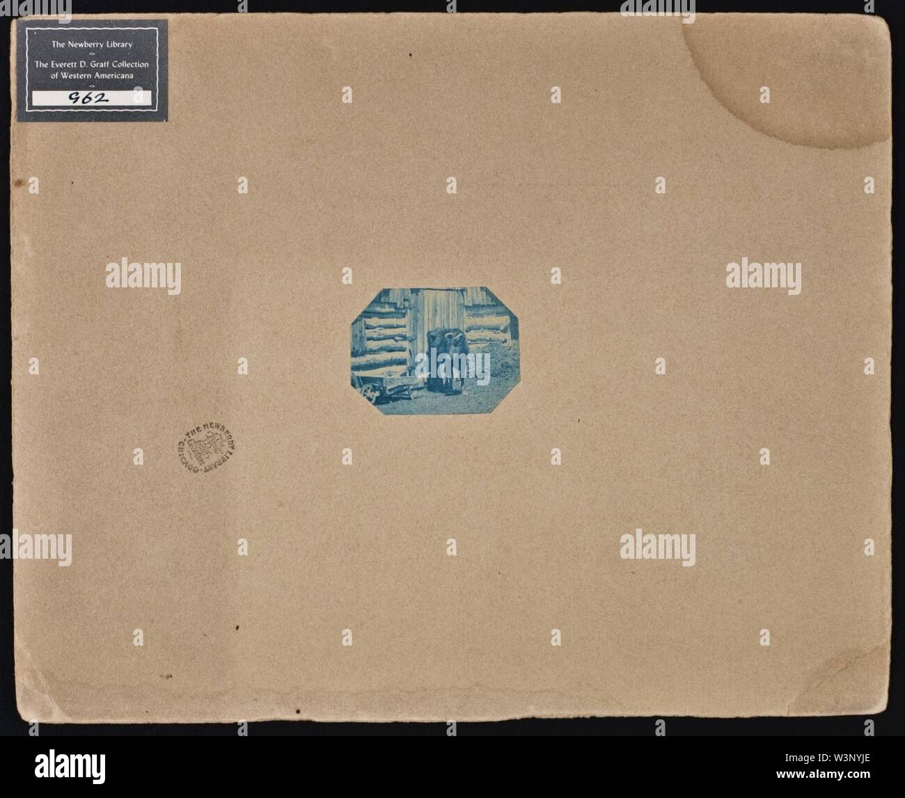 blueprint photographs of Indians and scenes in and near Fort Custer ...