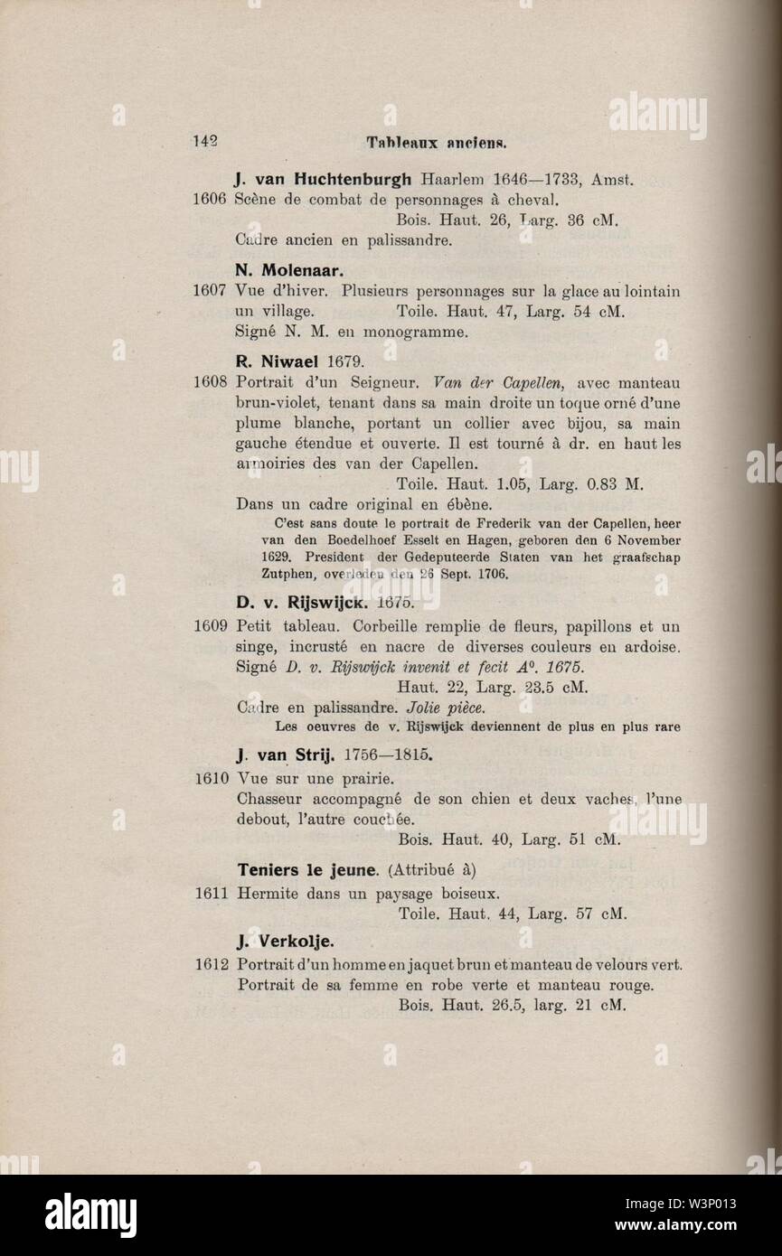 Collections F.W. Ross, La Haye, A. Durand, Paris et al., p 142 Stock ...