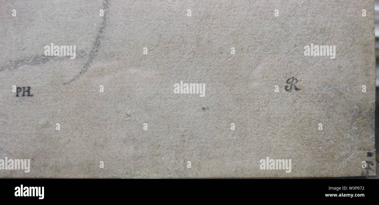 Collector marks on Isabella brant drawing Stock Photo - Alamy