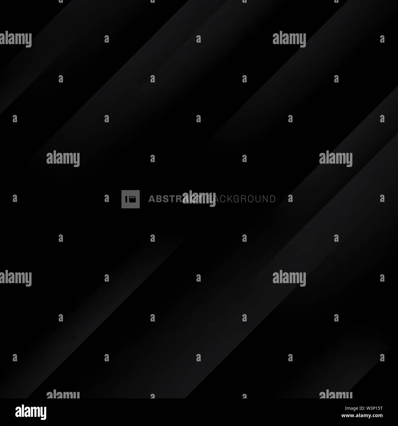 Abstract black and gray modern diagonal stripes background. Paper fold ...