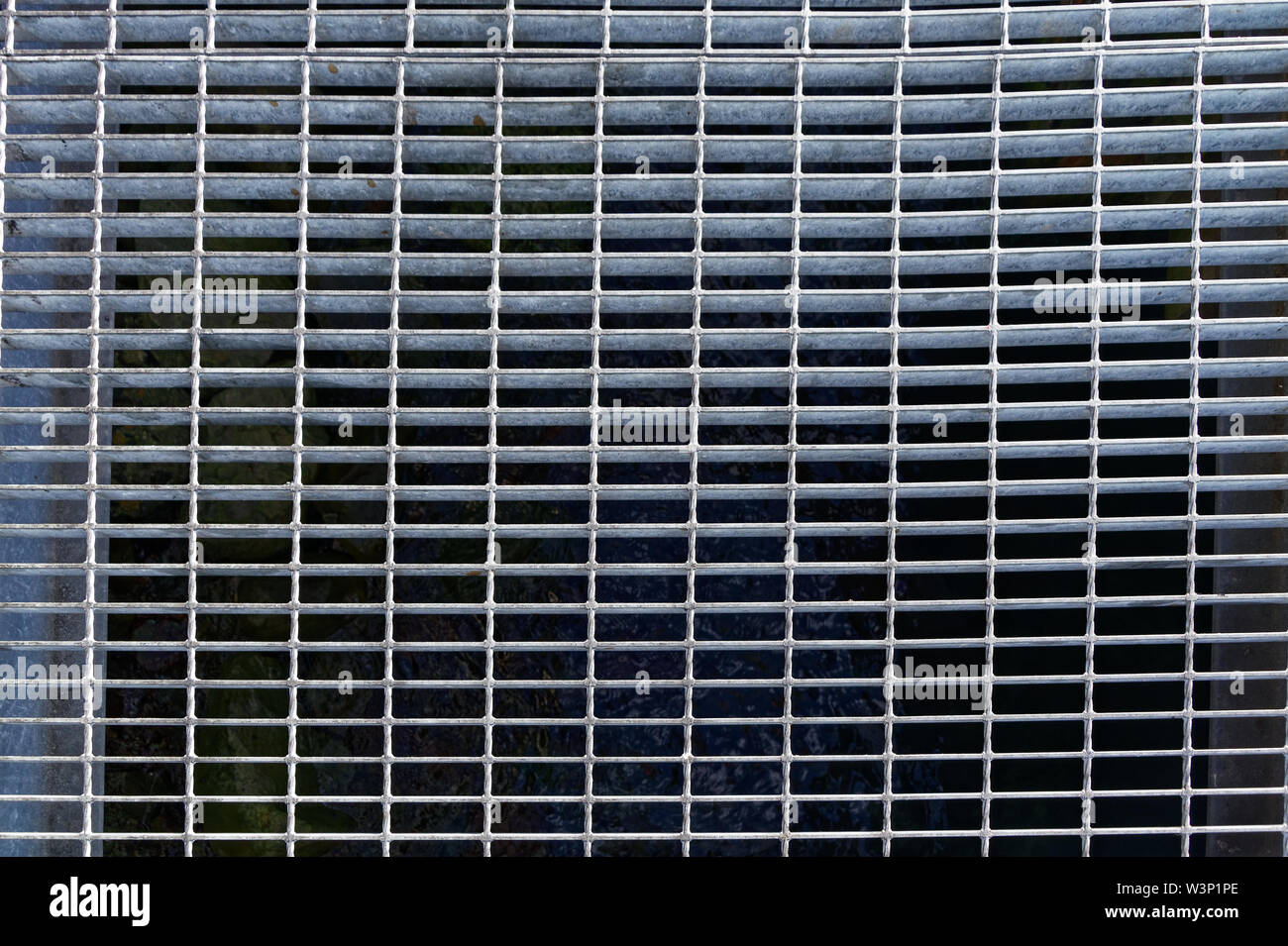 A silver, metal grill Stock Photo - Alamy