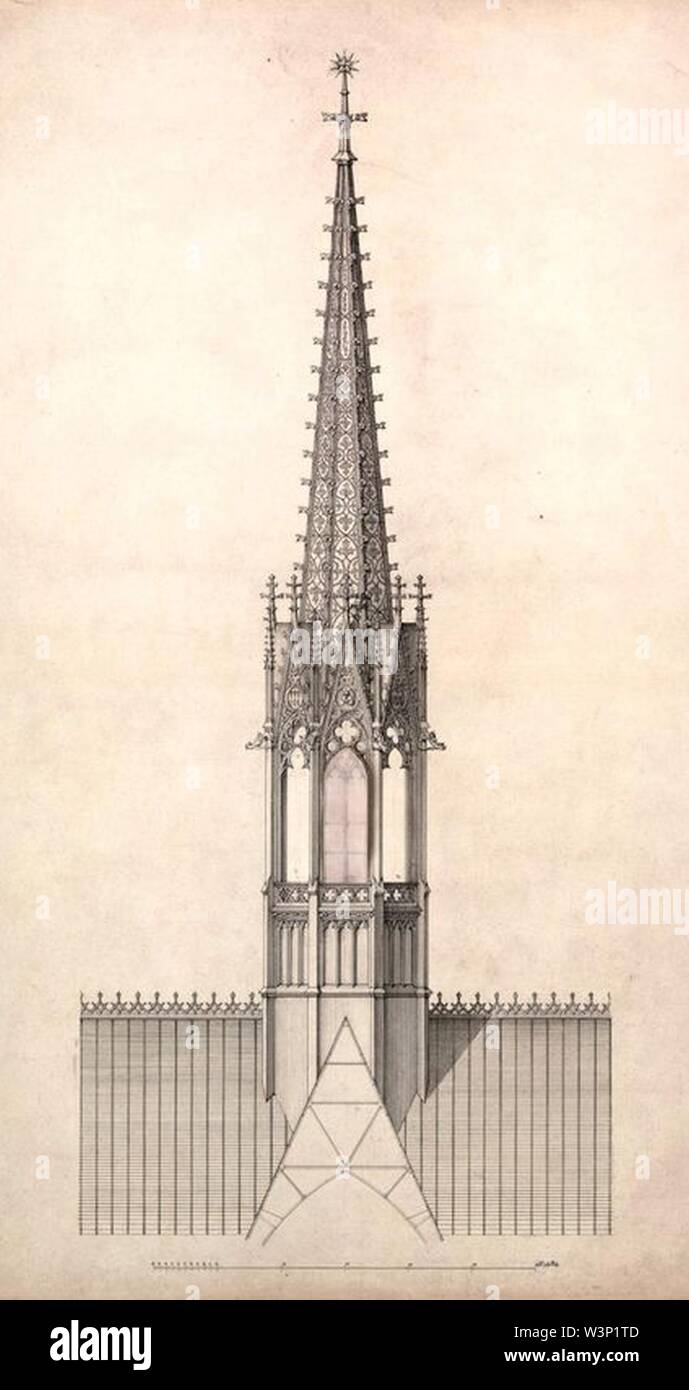 Cologne Cathedral, Crossing Tower, 1860 Stock Photo - Alamy