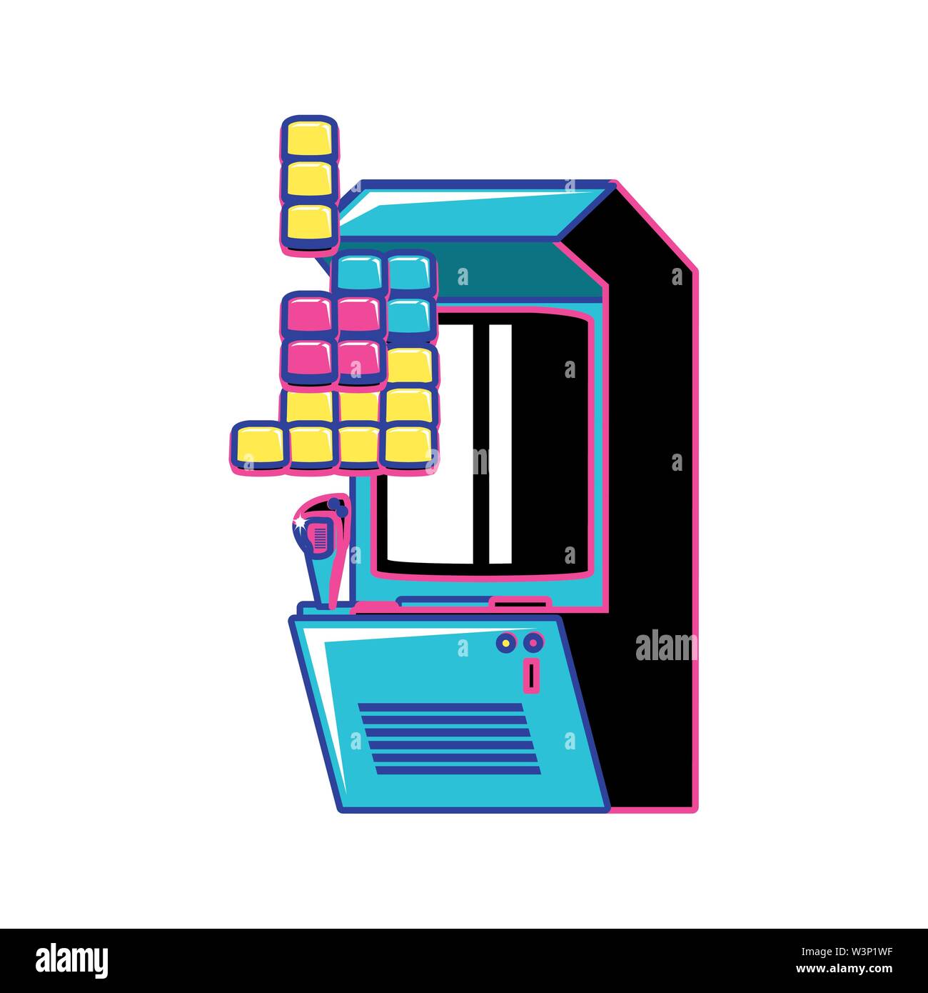 retro video game machine icon vector illustration design Stock Vector ...