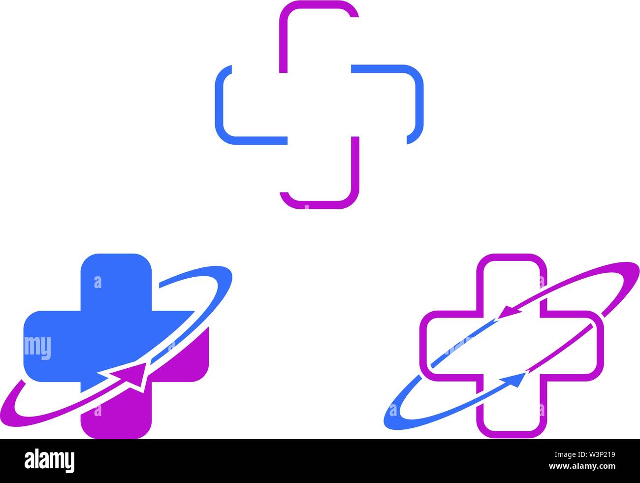 Medical cross icon template aid kit illustration Stock Vector Image ...