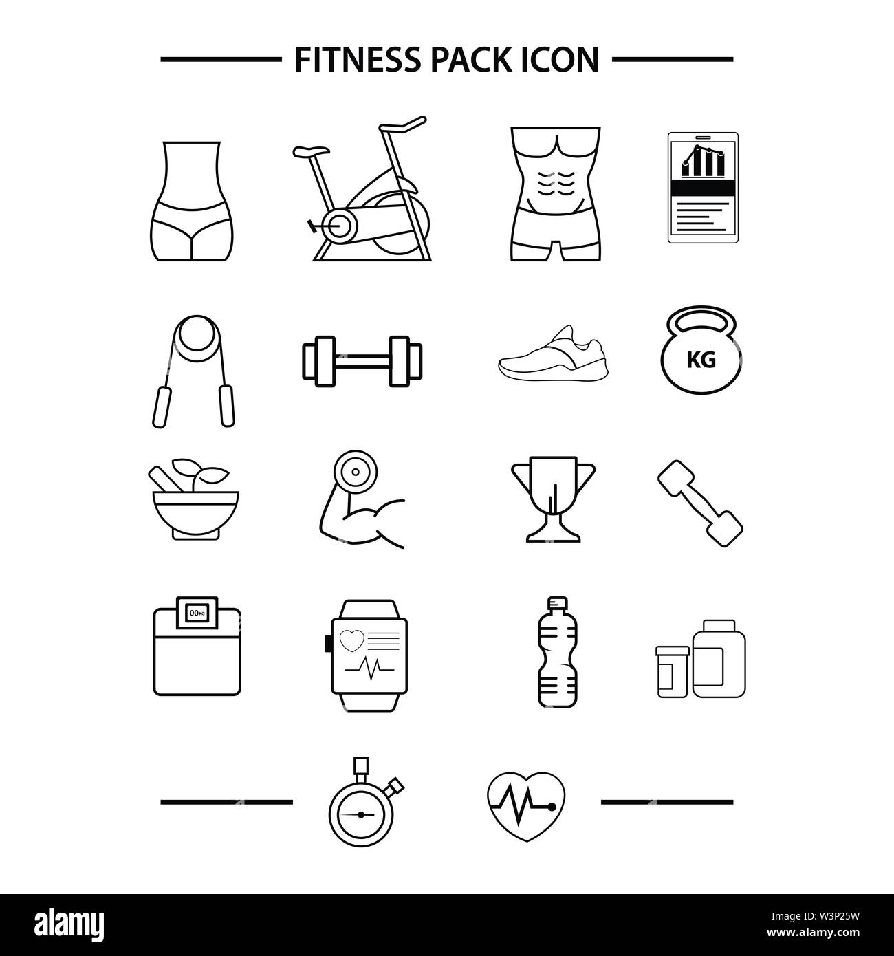Fitness set hi-res stock photography and images - Alamy