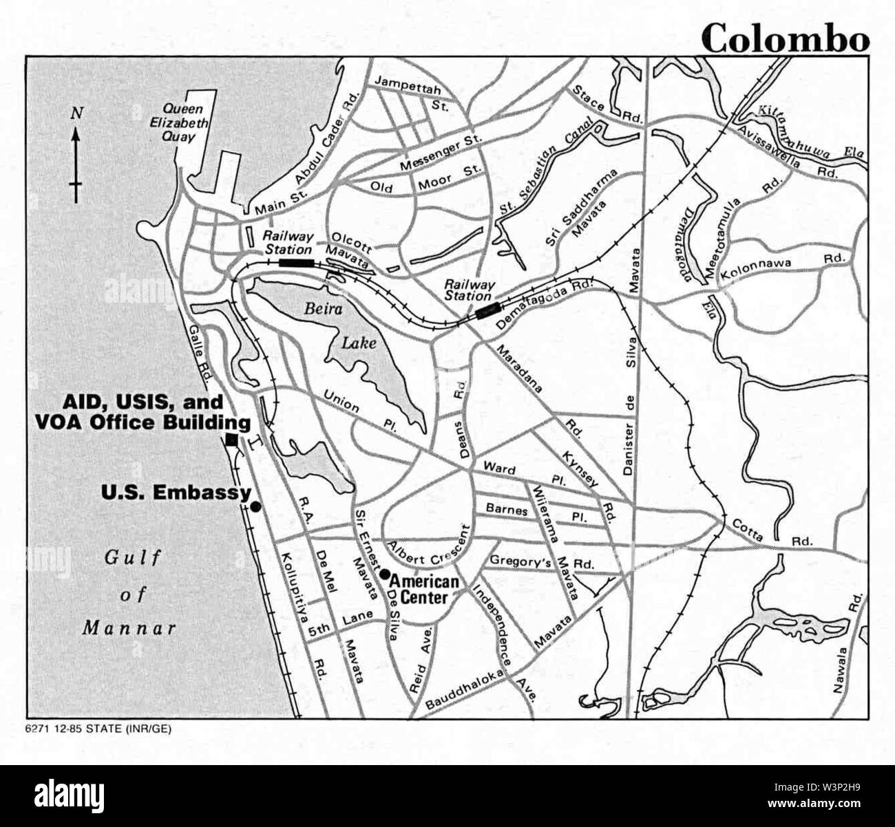 Colombo map hi-res stock photography and images - Alamy