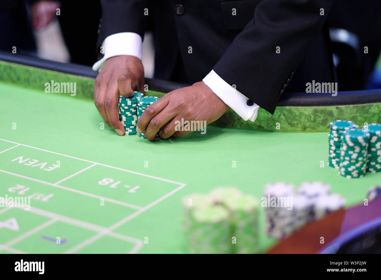 Croupier man hi-res stock photography and images - Alamy