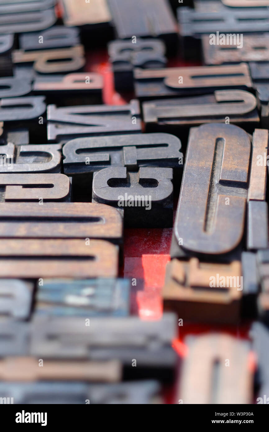 Abstract image of the letters of the alphabet Stock Photo - Alamy