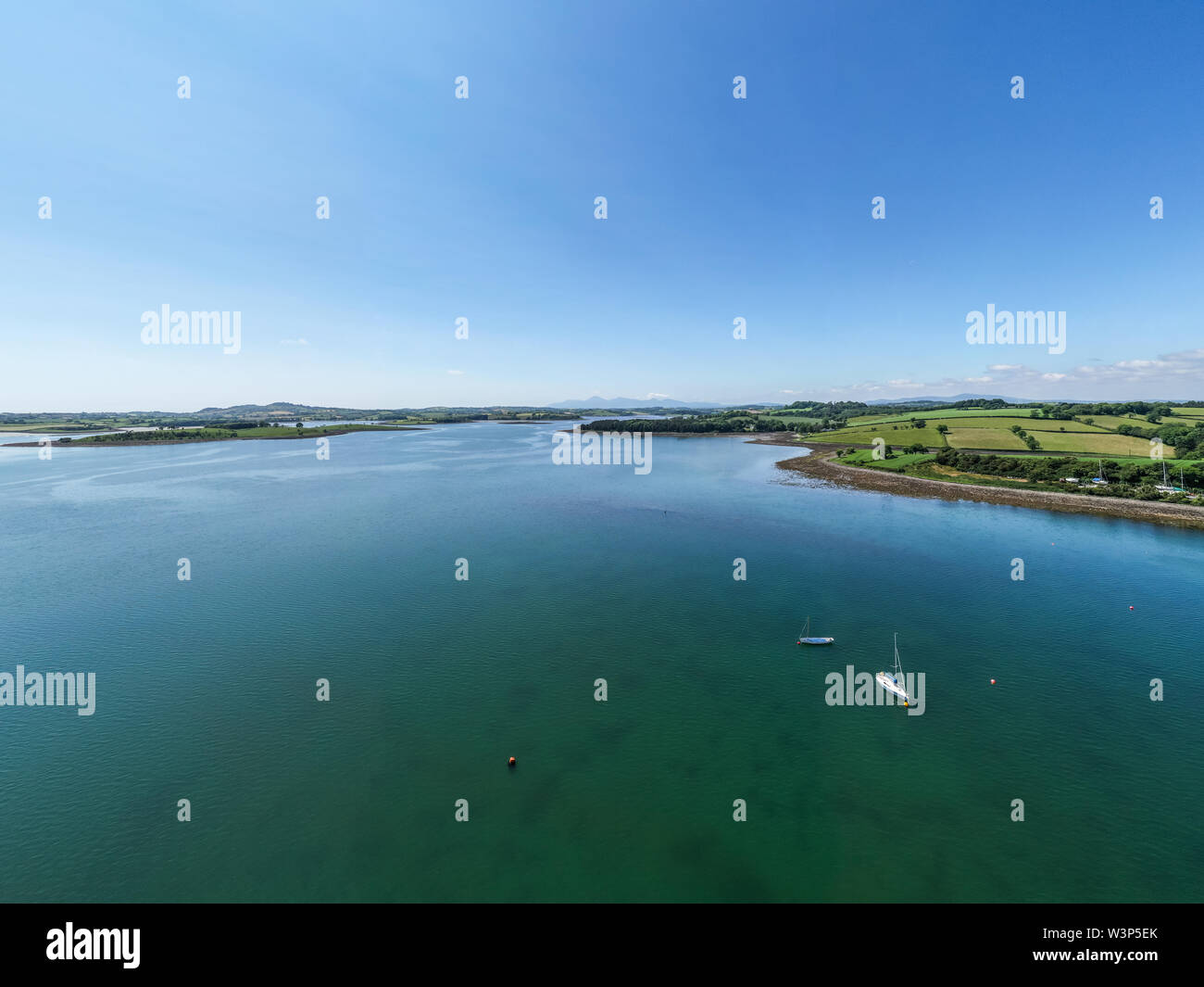 Killyleagh town and strangford lough Stock Photo - Alamy