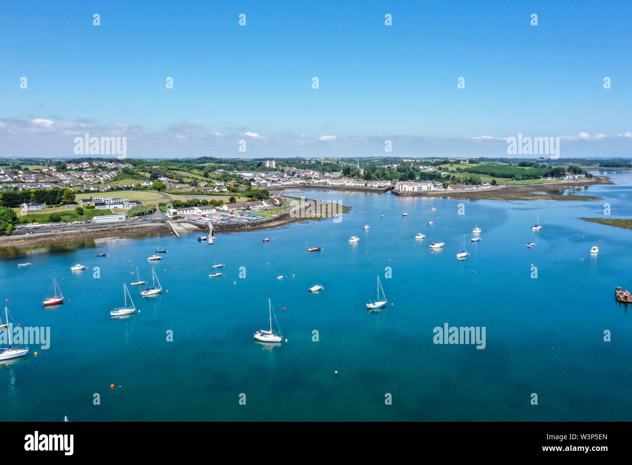 Killyleagh town and strangford lough Stock Photo - Alamy